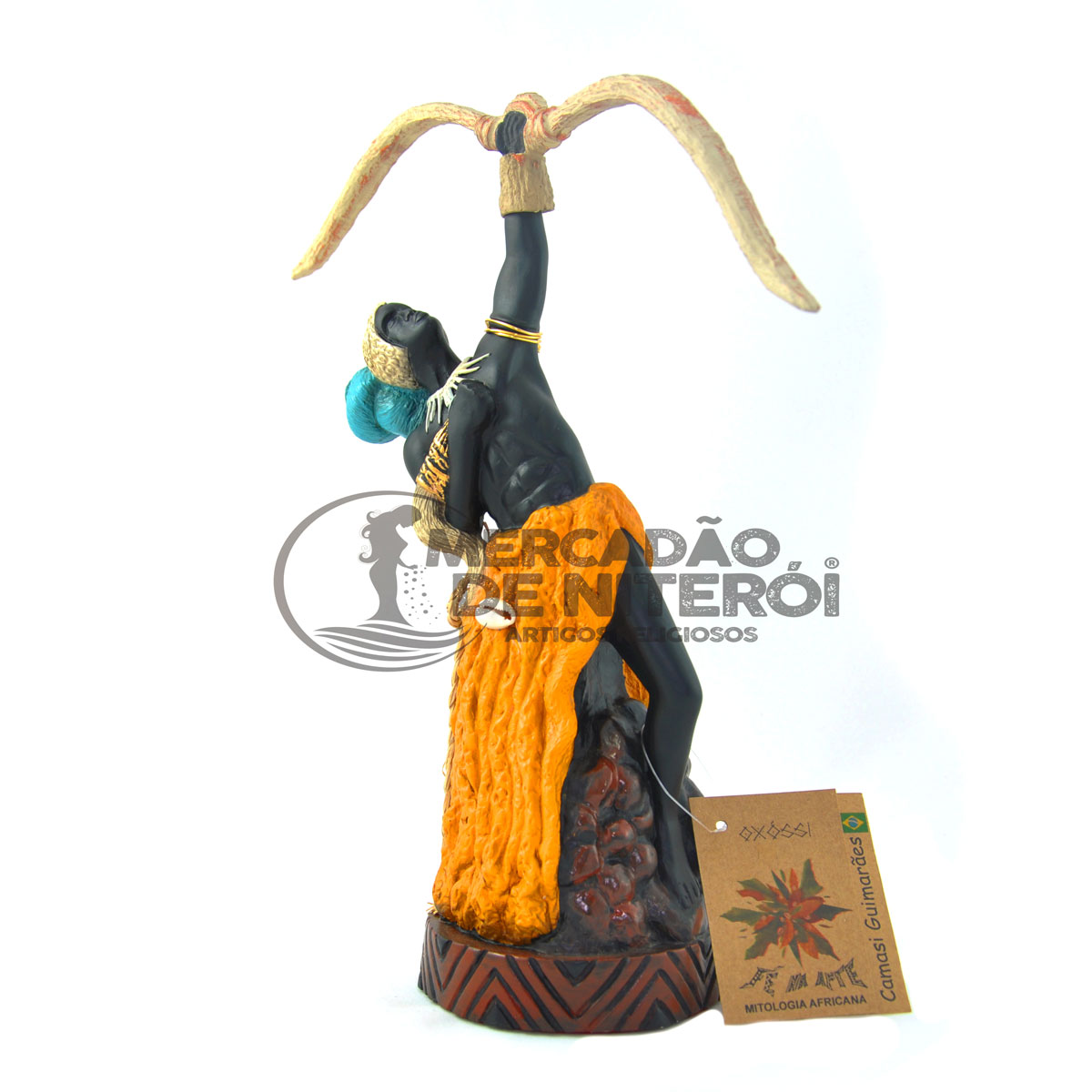 Orixá Oxóssi Colorido Médio | Mercadão de Niterói